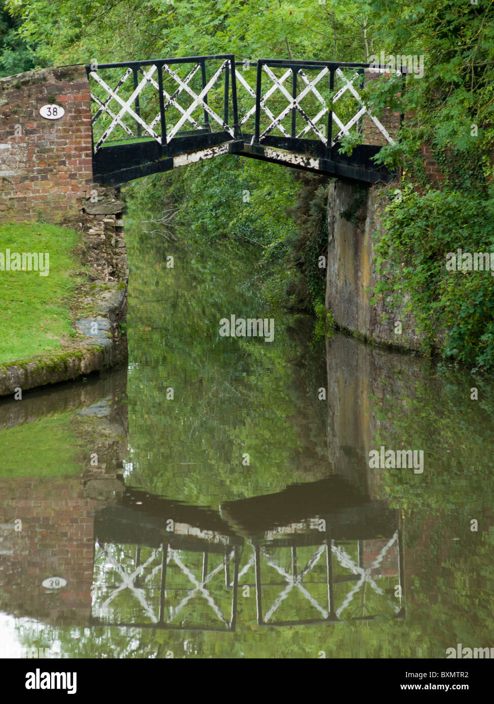 A bridge over a canal Stock Photo - Alamy