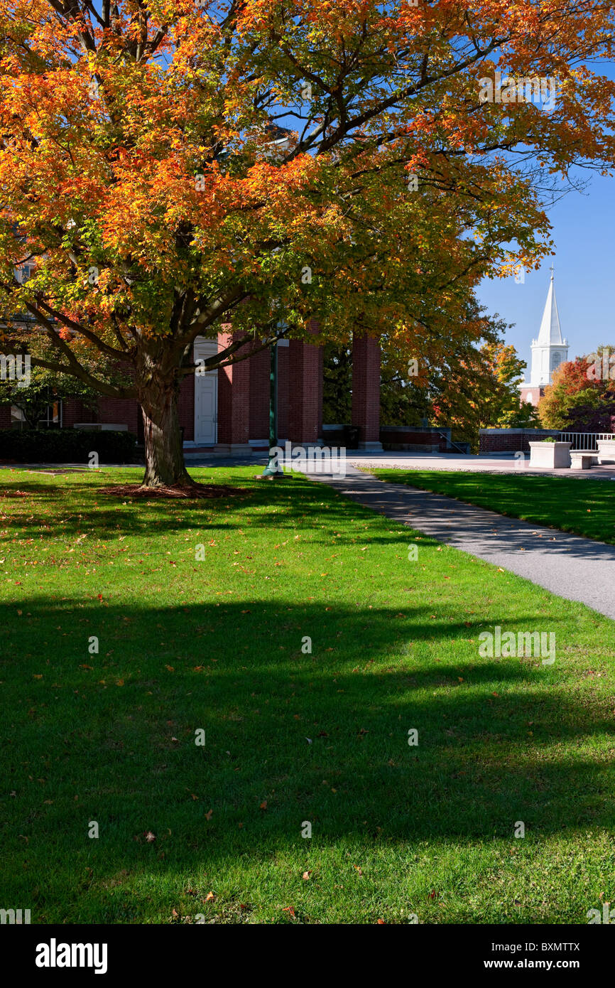 The Rooke Chapel framed by autumn color on the campus of Bucknell ...