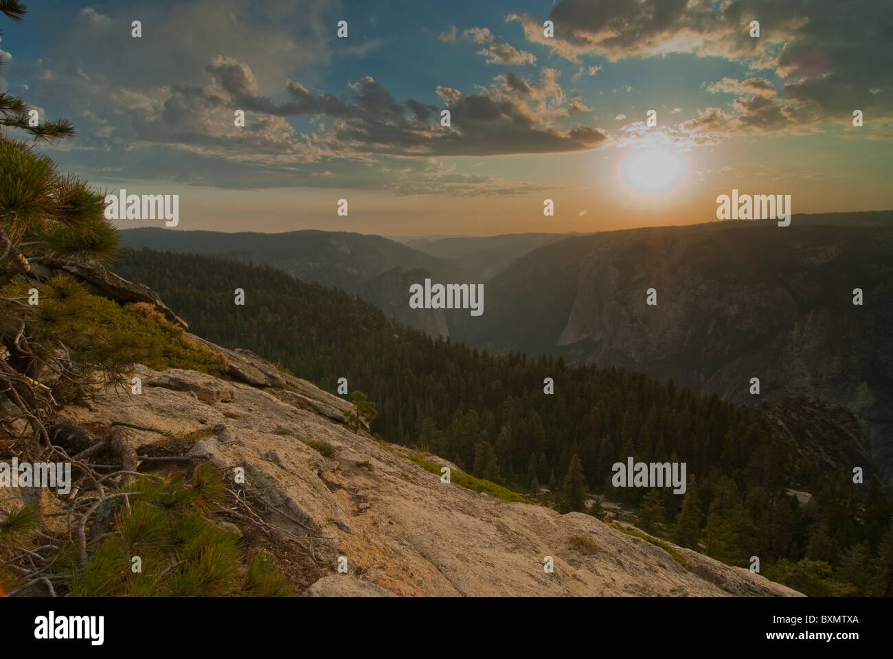 Sunset at Sentinel Dome, Yosemite National Park Stock Photo - Alamy