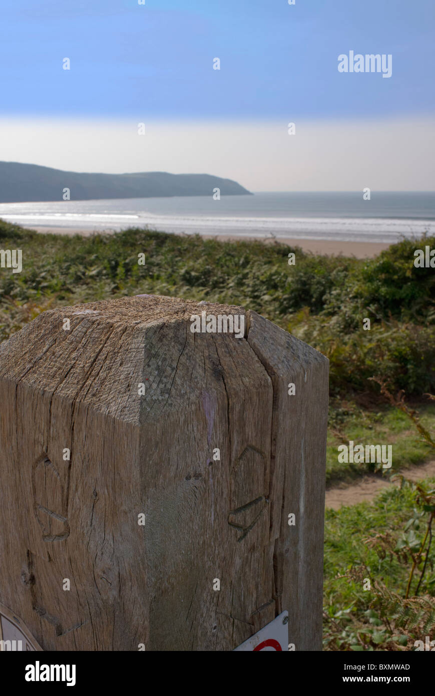 putsborough beach on the devon coast woolacombe england uk coast ...