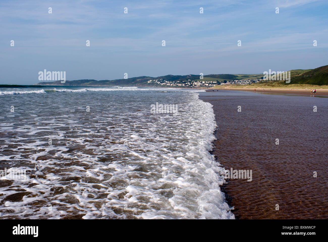 putsborough beach on the devon coast woolacombe england uk coast ...