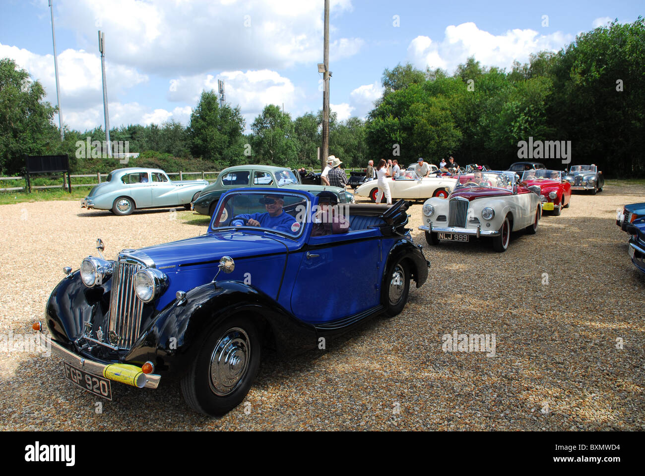Sunbeam Talbot Motor Cars meet at an owner's club rally in the New ...