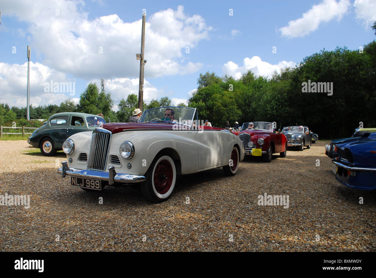Sunbeam Talbot Motor Cars meet at an owner's club rally in the New ...