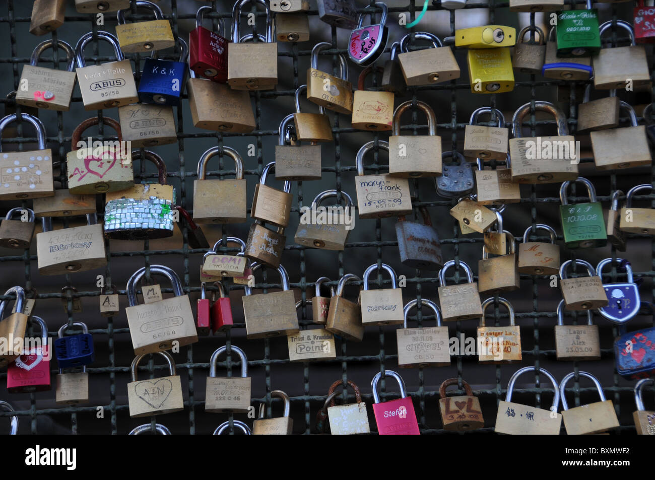 Cologne love locks Stock Photo - Alamy