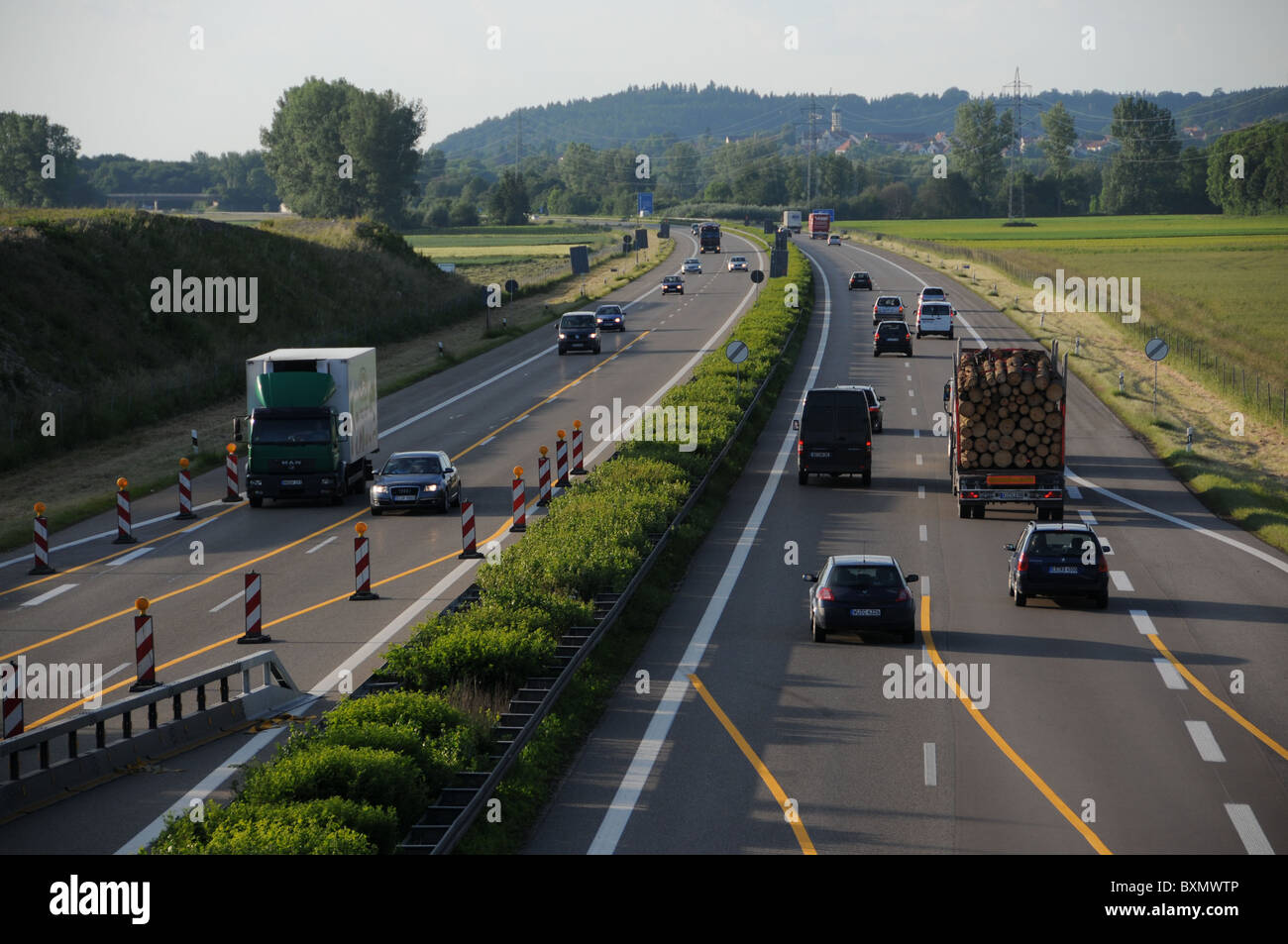 End of a highway construction site Stock Photo - Alamy