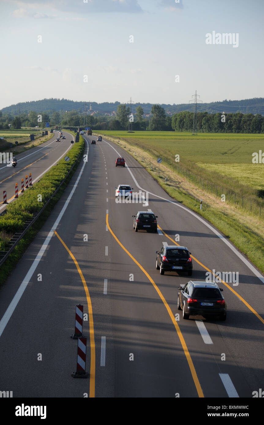 End of a highway construction site Stock Photo - Alamy