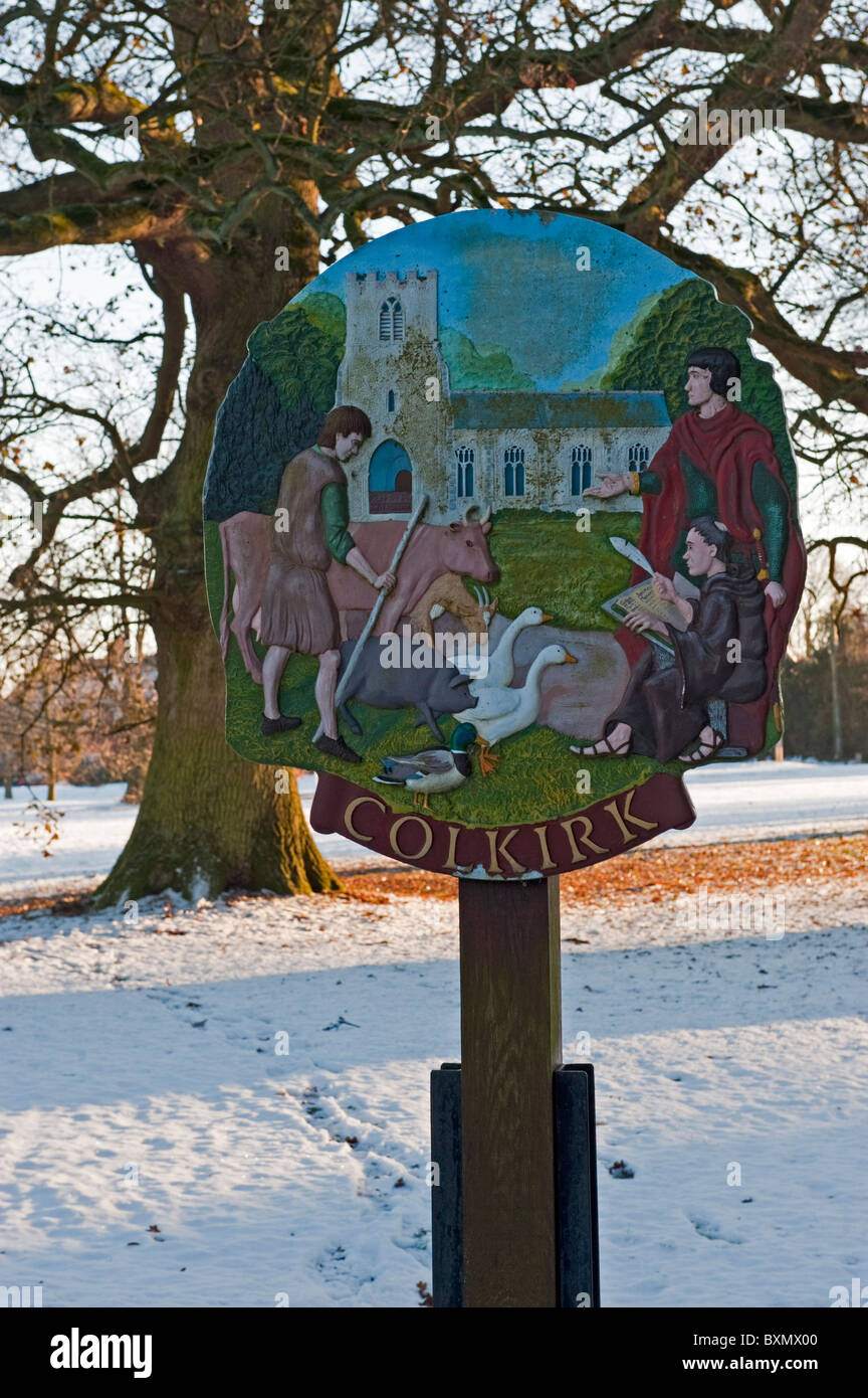 Modern village sign hi-res stock photography and images - Alamy