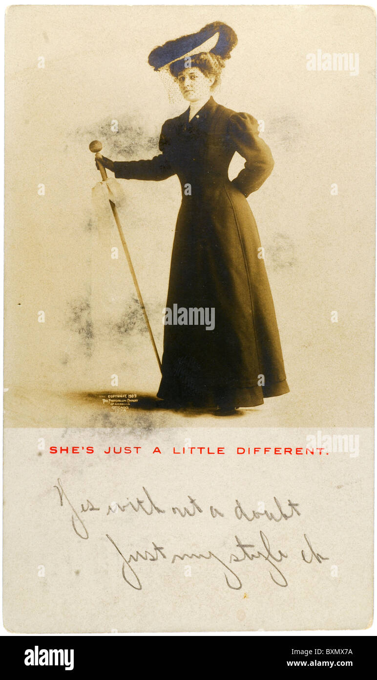 Vintage card woman hi-res stock photography and images - Alamy