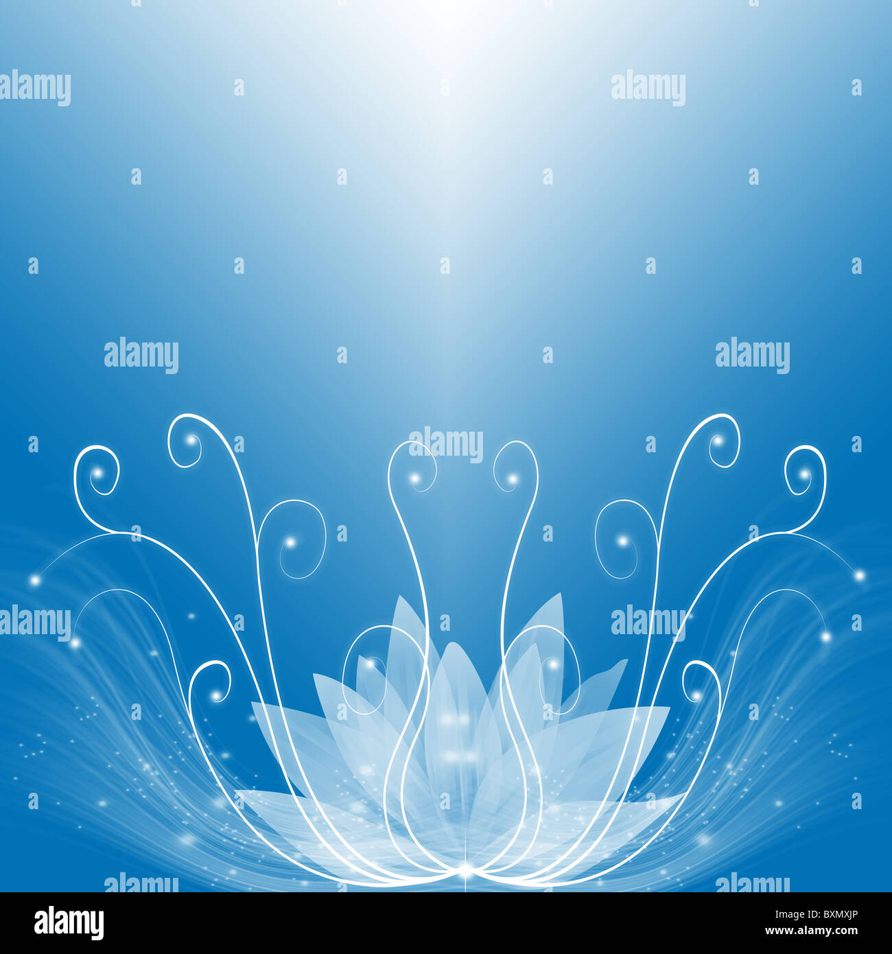 Abstract background of blue dream Stock Photo - Alamy