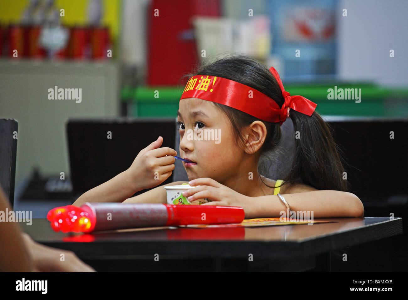 Chinese Child in restaurant, Beijing, China Stock Photo - Alamy
