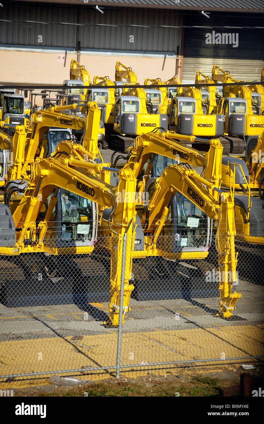 New Kobelco brand ED150 blade runner excavators in a distributor Stock ...