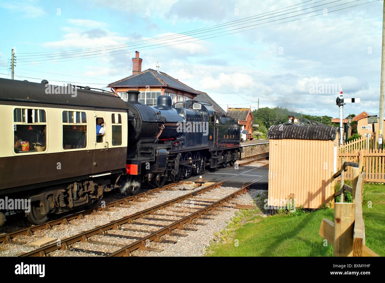 steam train on the west somerset railway Stock Photo - Alamy