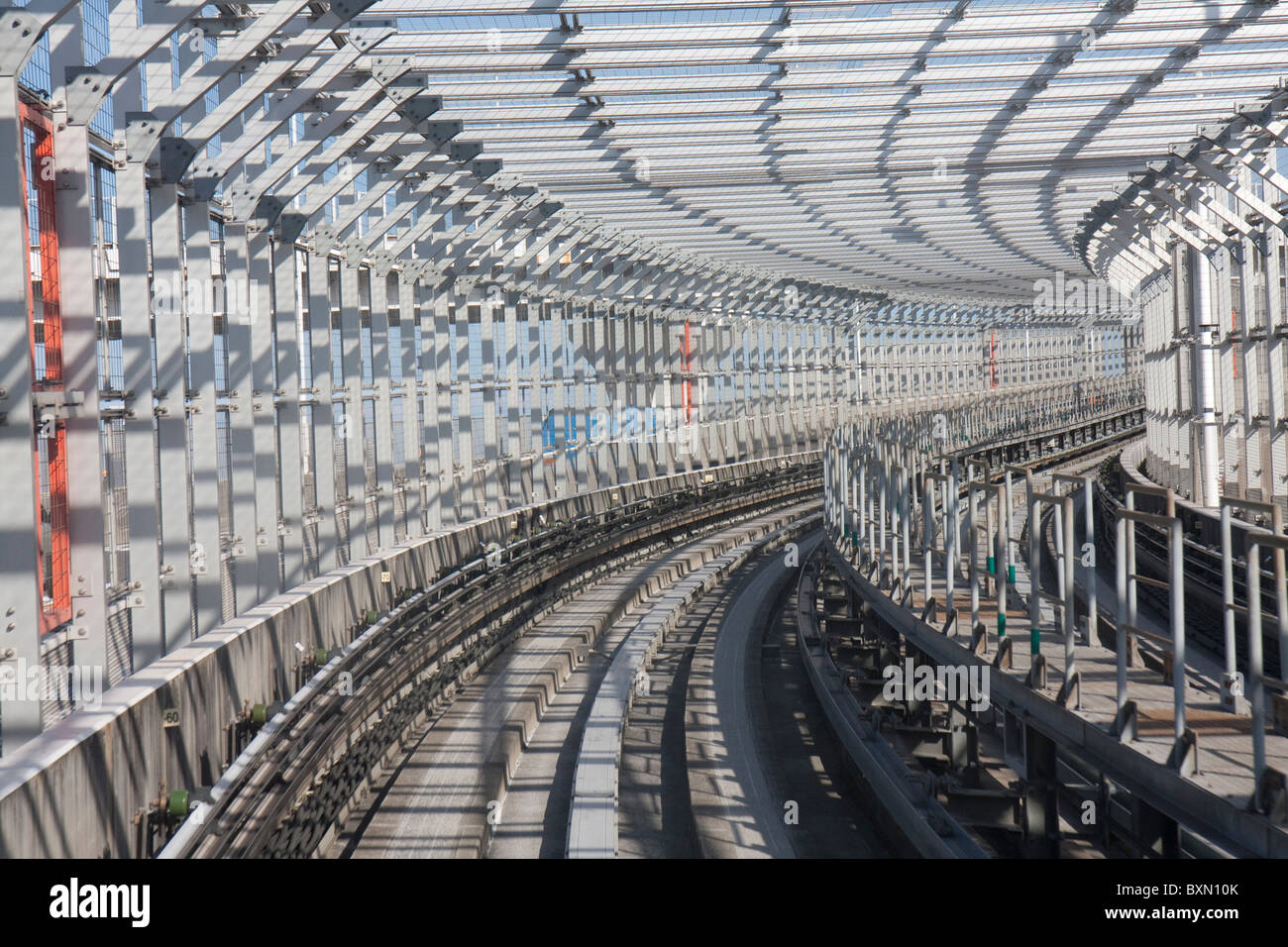 Rail Track in Tokyo Japan Stock Photo - Alamy