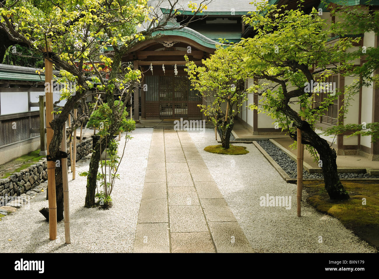 Japanese temple entrance by summer season Stock Photo - Alamy