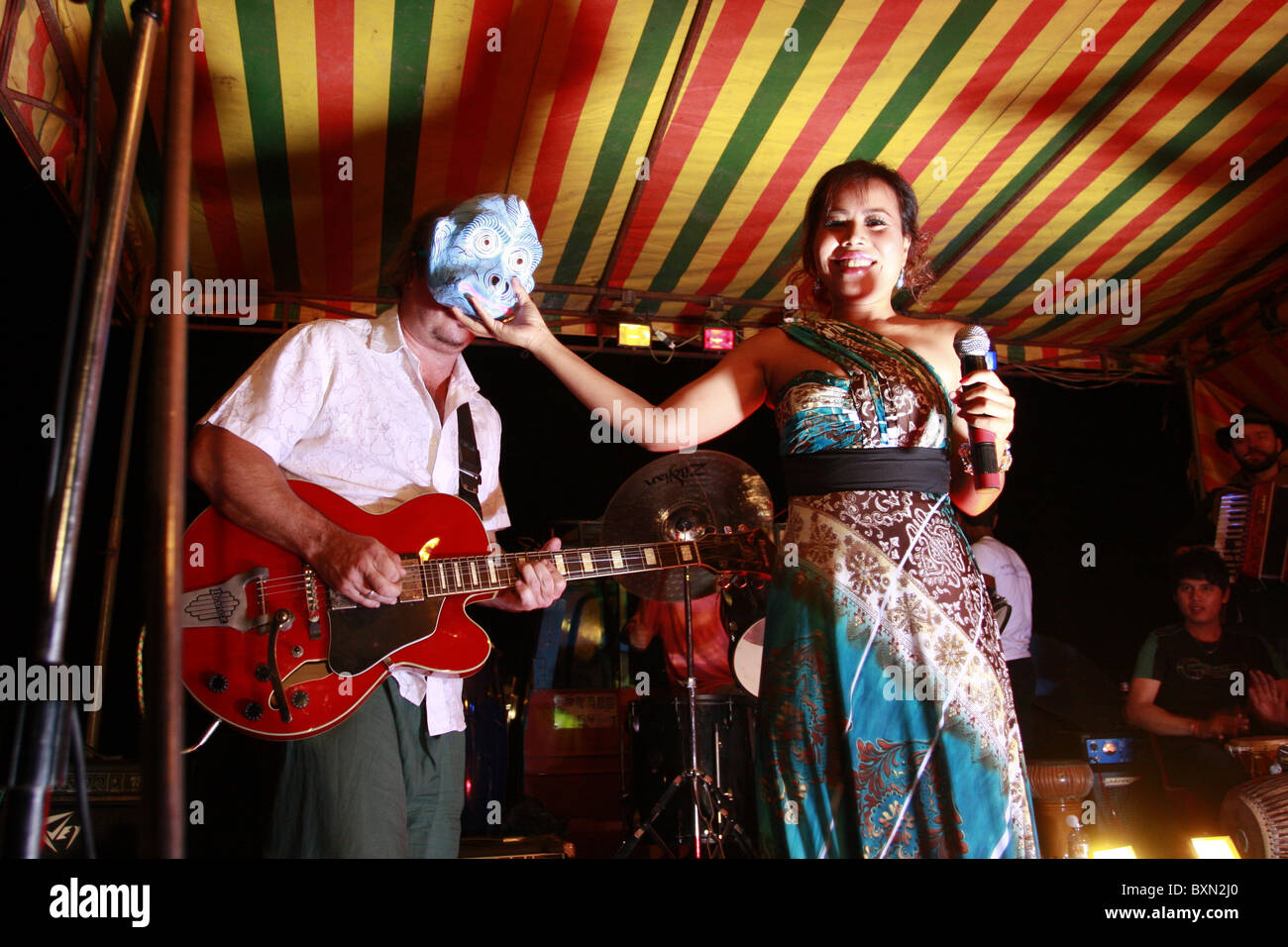 The Cambodian Space Project perform in Kampot, Cambodia Stock Photo - Alamy