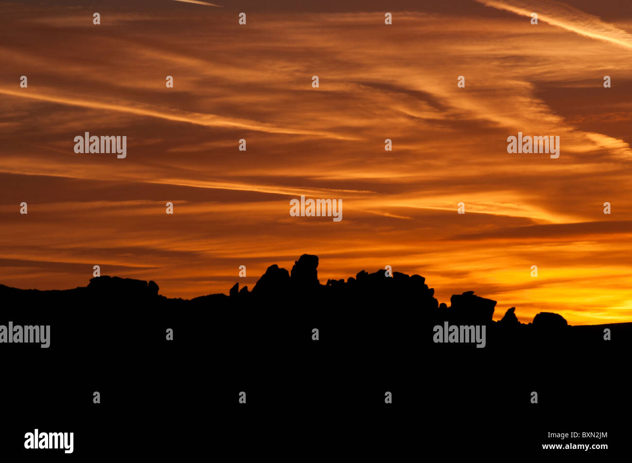 The Ramshaw Rocks at Dawn, The Peak District Stock Photo - Alamy