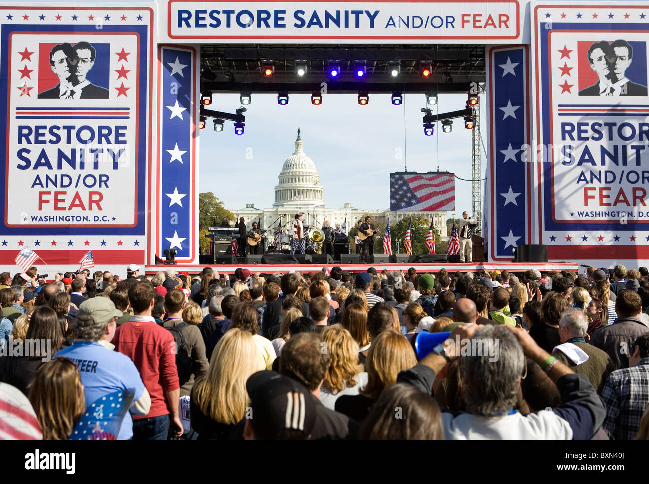 Rally to restore sanity hi-res stock photography and images - Alamy