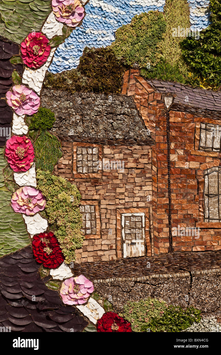 Well dressing in Stoney Middleton in the Peak District National Park ...