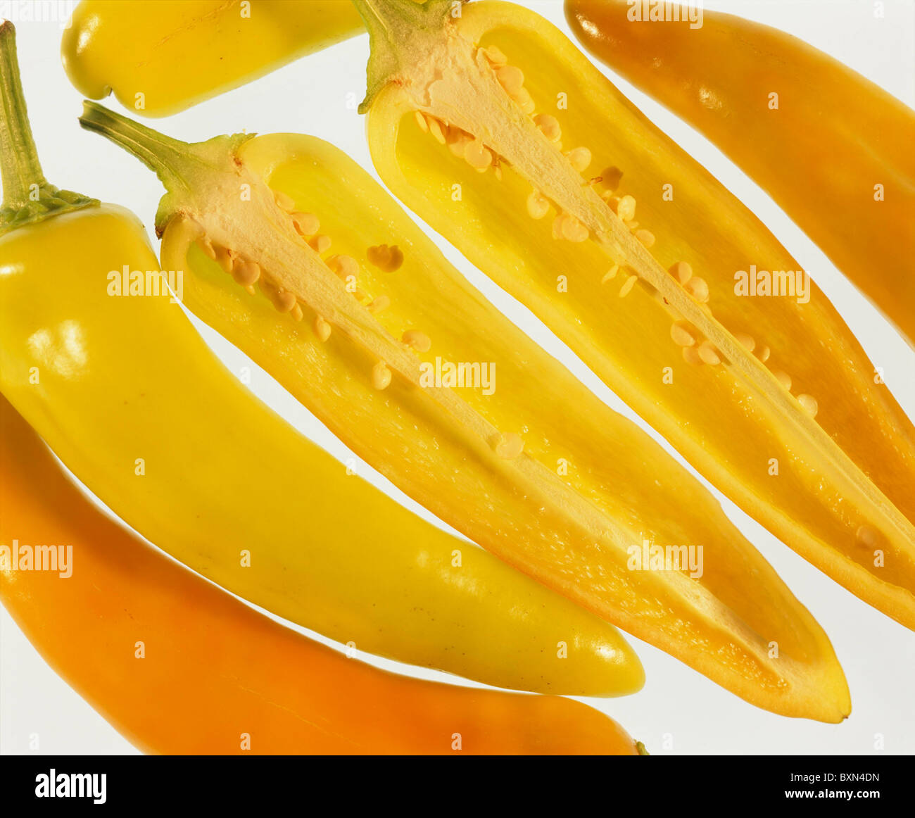 Hungarian hot wax peppers hi-res stock photography and images - Alamy