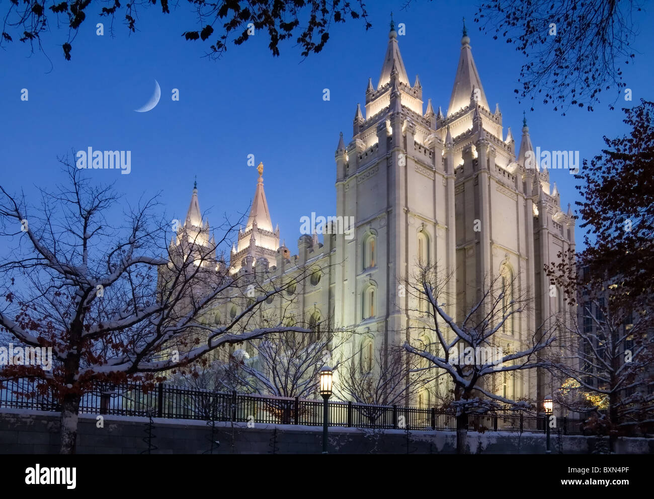 Salt Lake Temple Moons