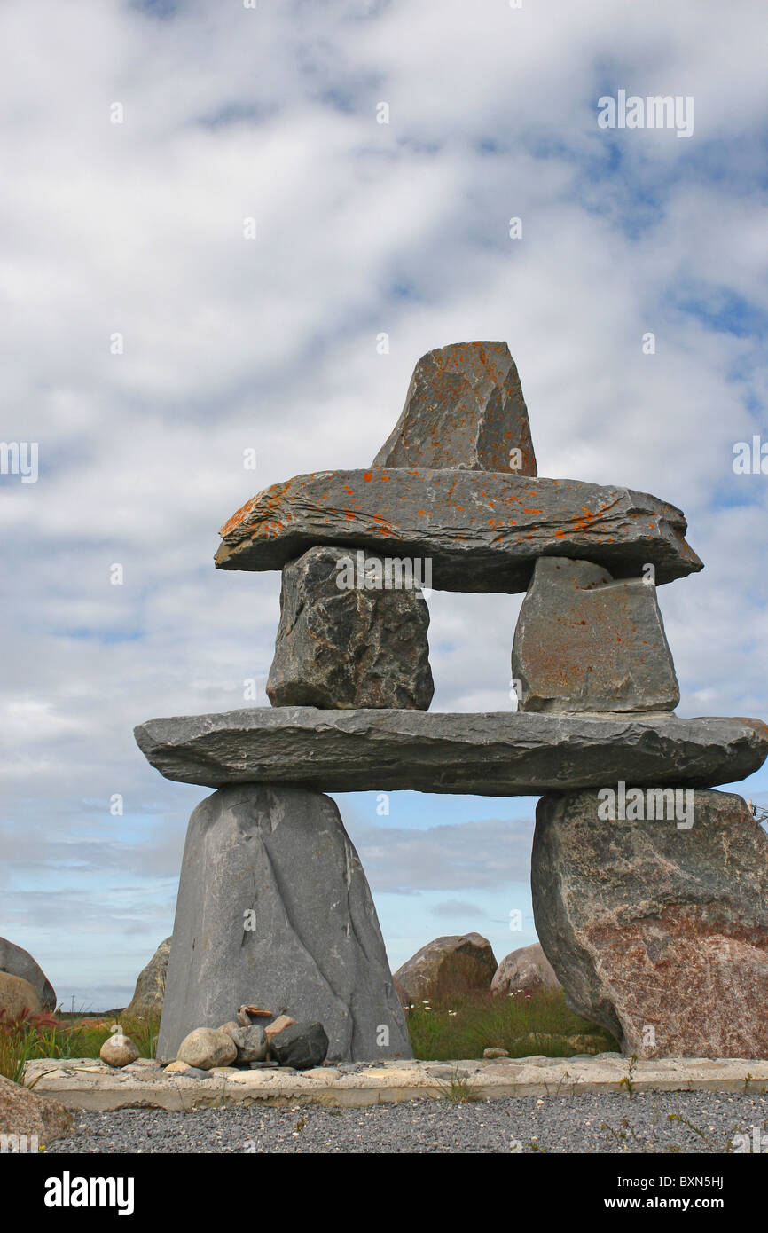 Inuit stone man inukshuk stone hi-res stock photography and images - Alamy