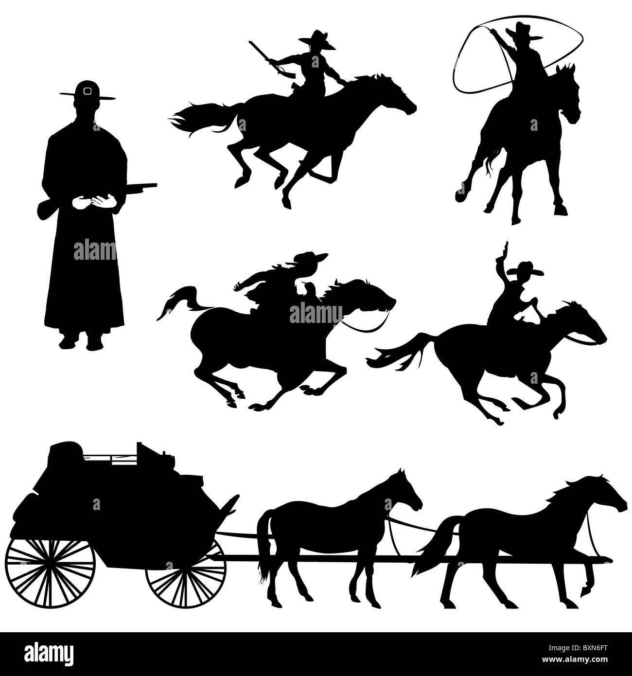 Rodeo pattern Cut Out Stock Images & Pictures - Alamy
