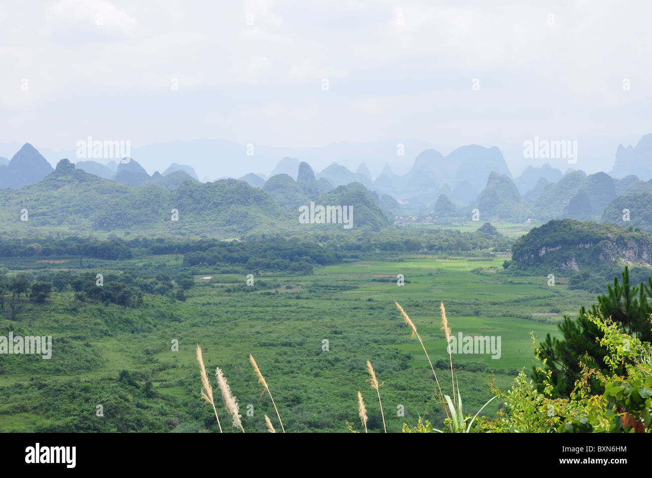Stunning views of the scenery in the Guilin area, Southern China Stock ...