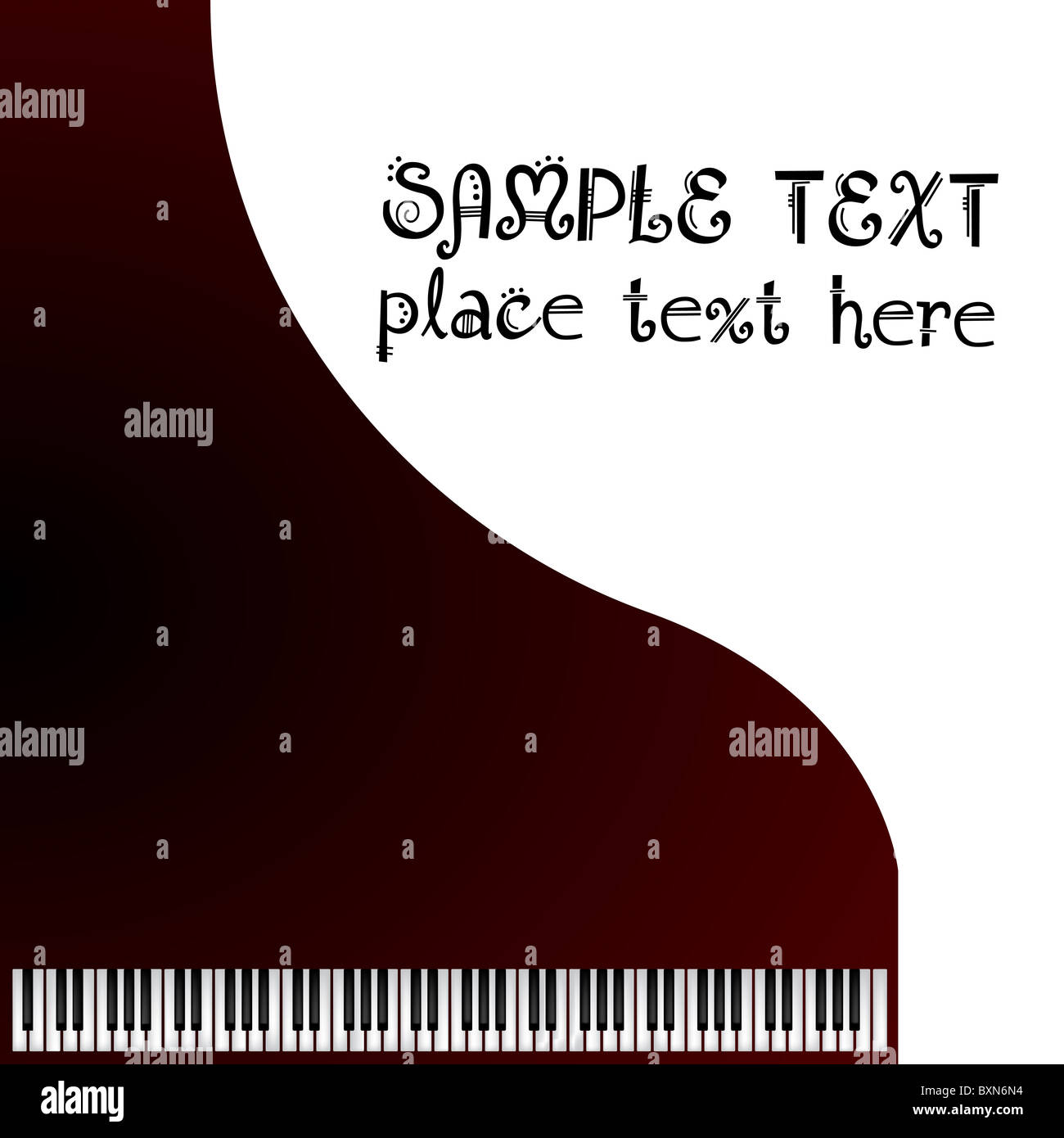 Creative music illustration Cut Out Stock Images & Pictures - Alamy