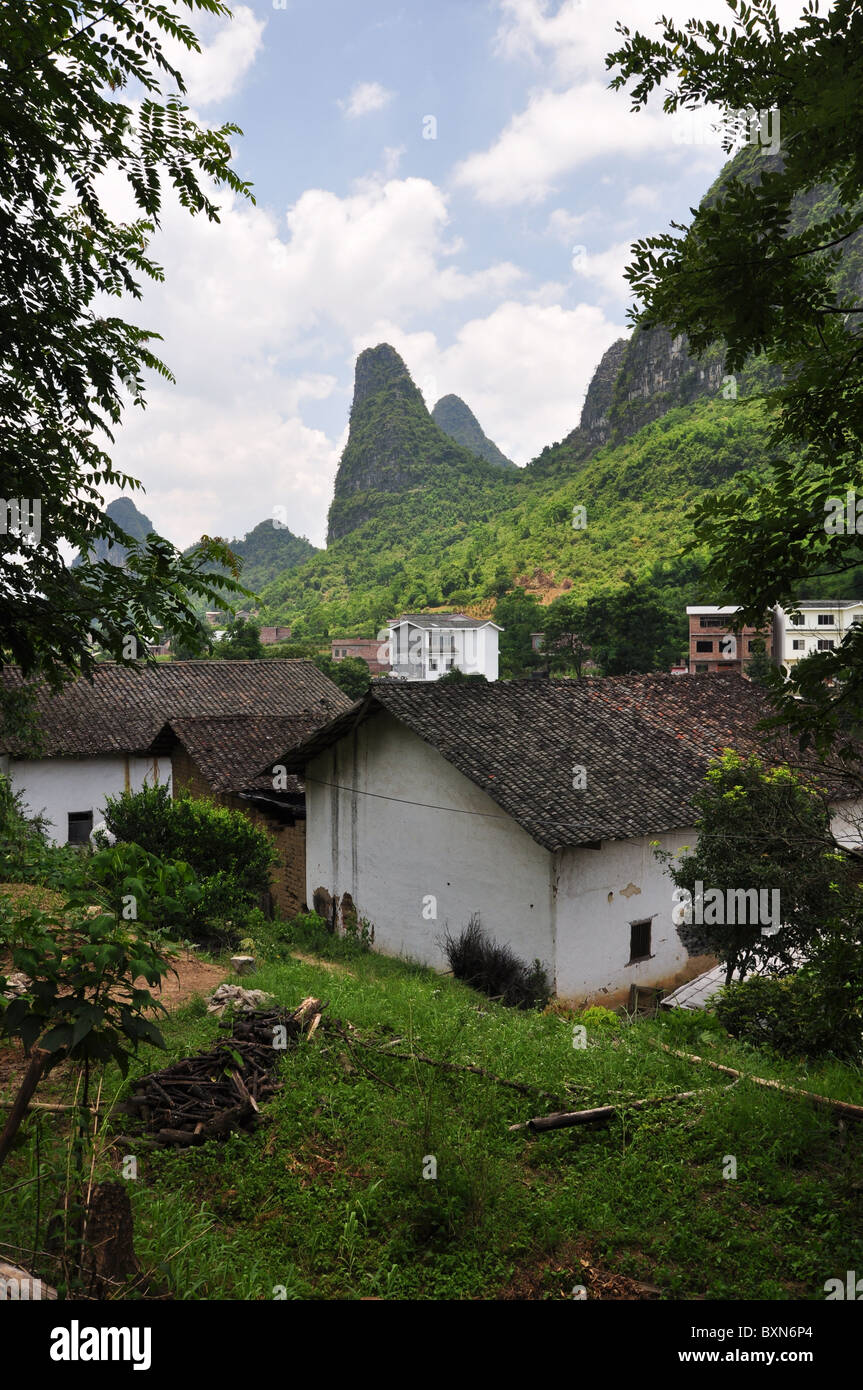 Small valley in the Guilin area, Southern China Stock Photo - Alamy