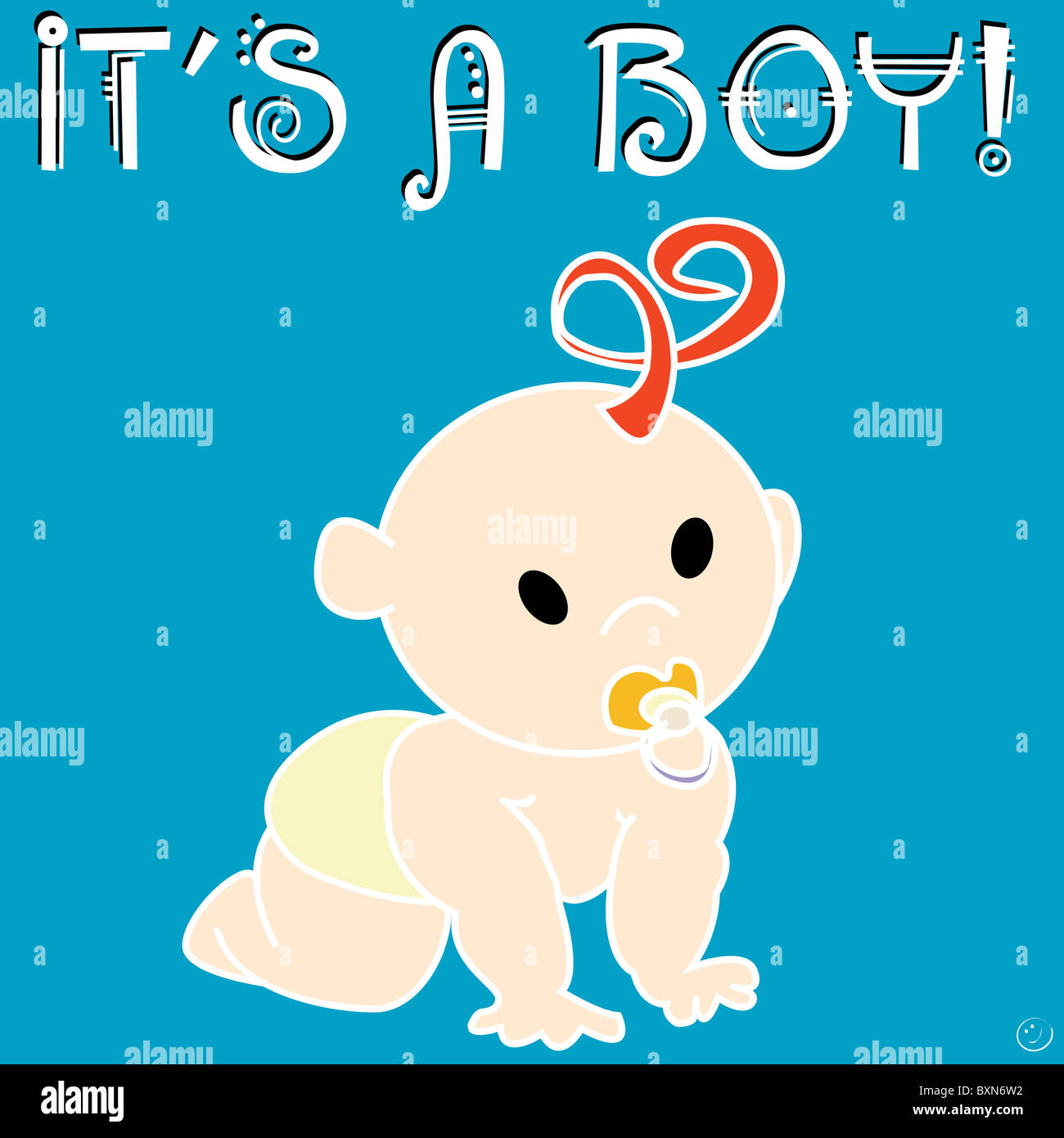 Its a boy card Stock Photo - Alamy