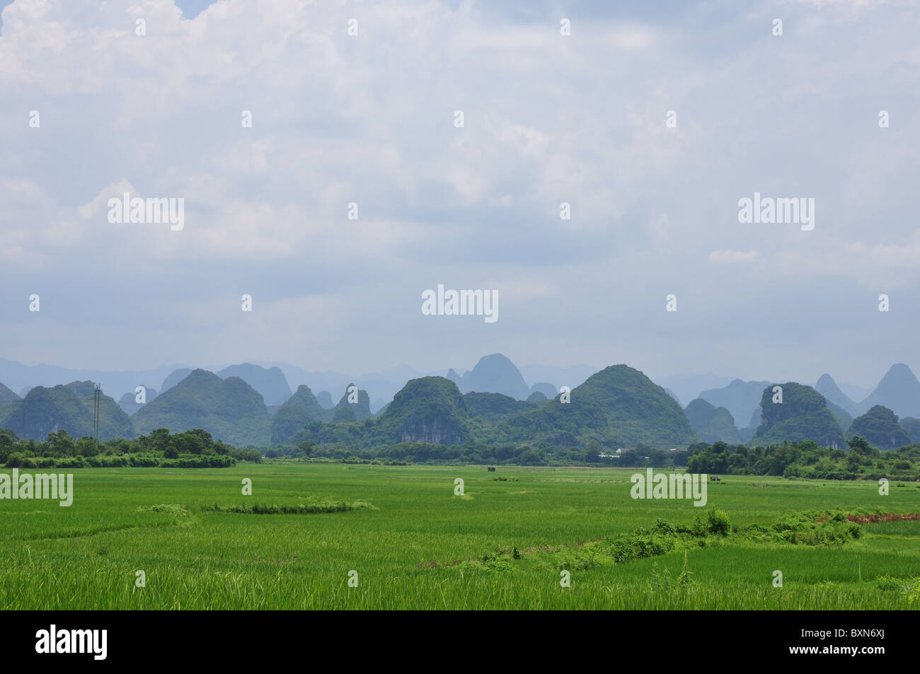 Stunning views of the scenery in the Guilin area, Southern China Stock ...