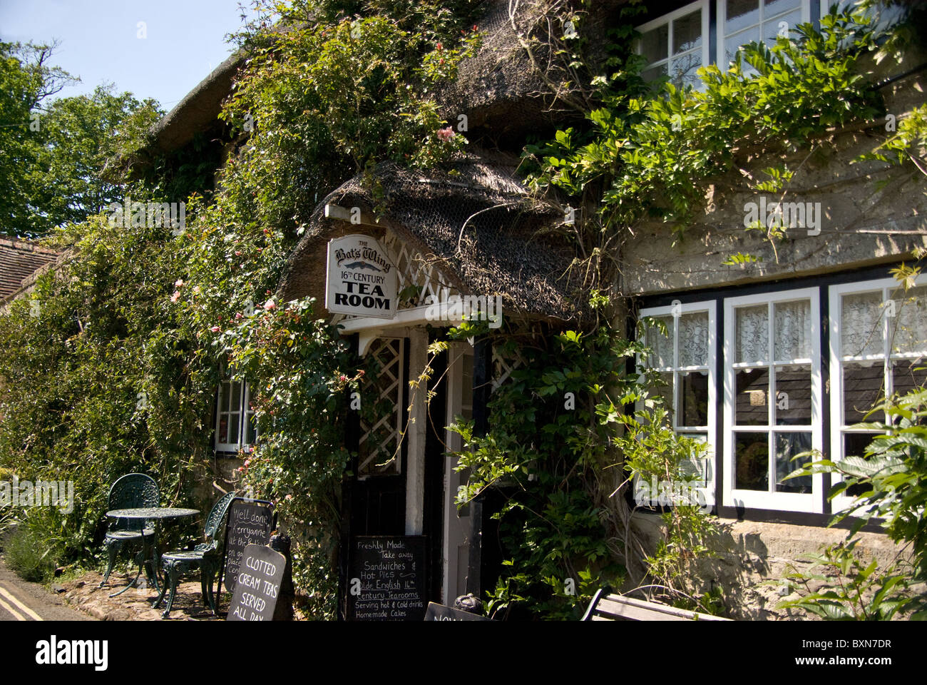 Tea room at Godshill village, Isle of Wight , UK Stock Photo - Alamy