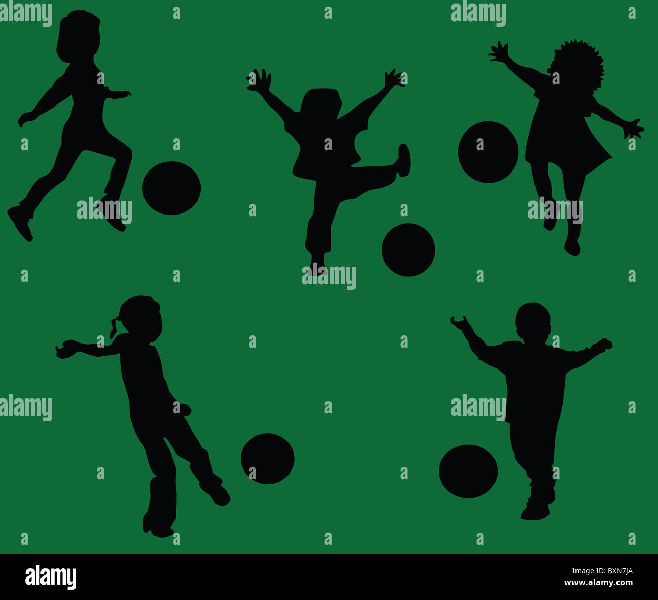 Kids playing soccer Stock Photo - Alamy