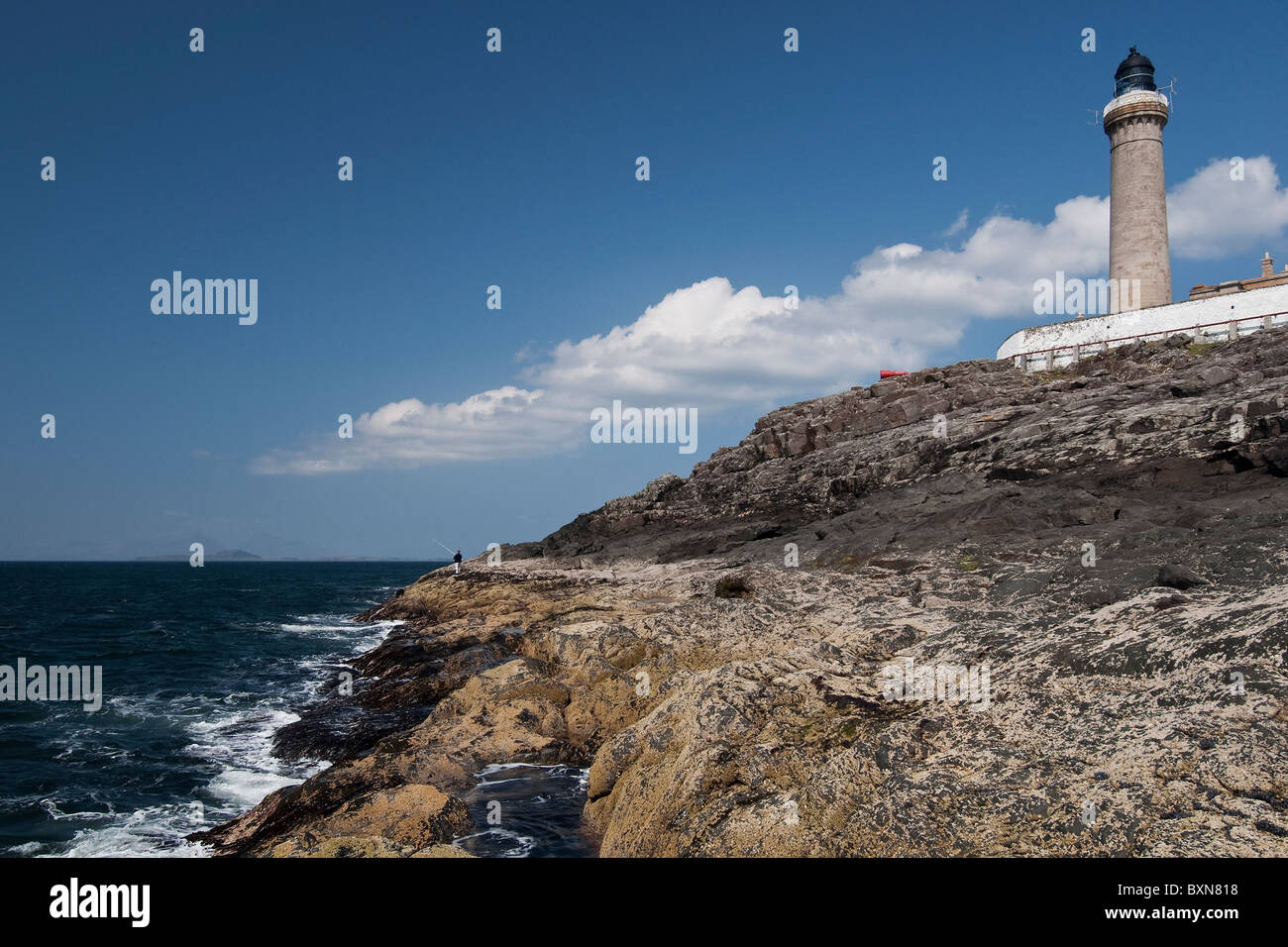The lighthouse at Ardnamurchan Point Stock Photo - Alamy