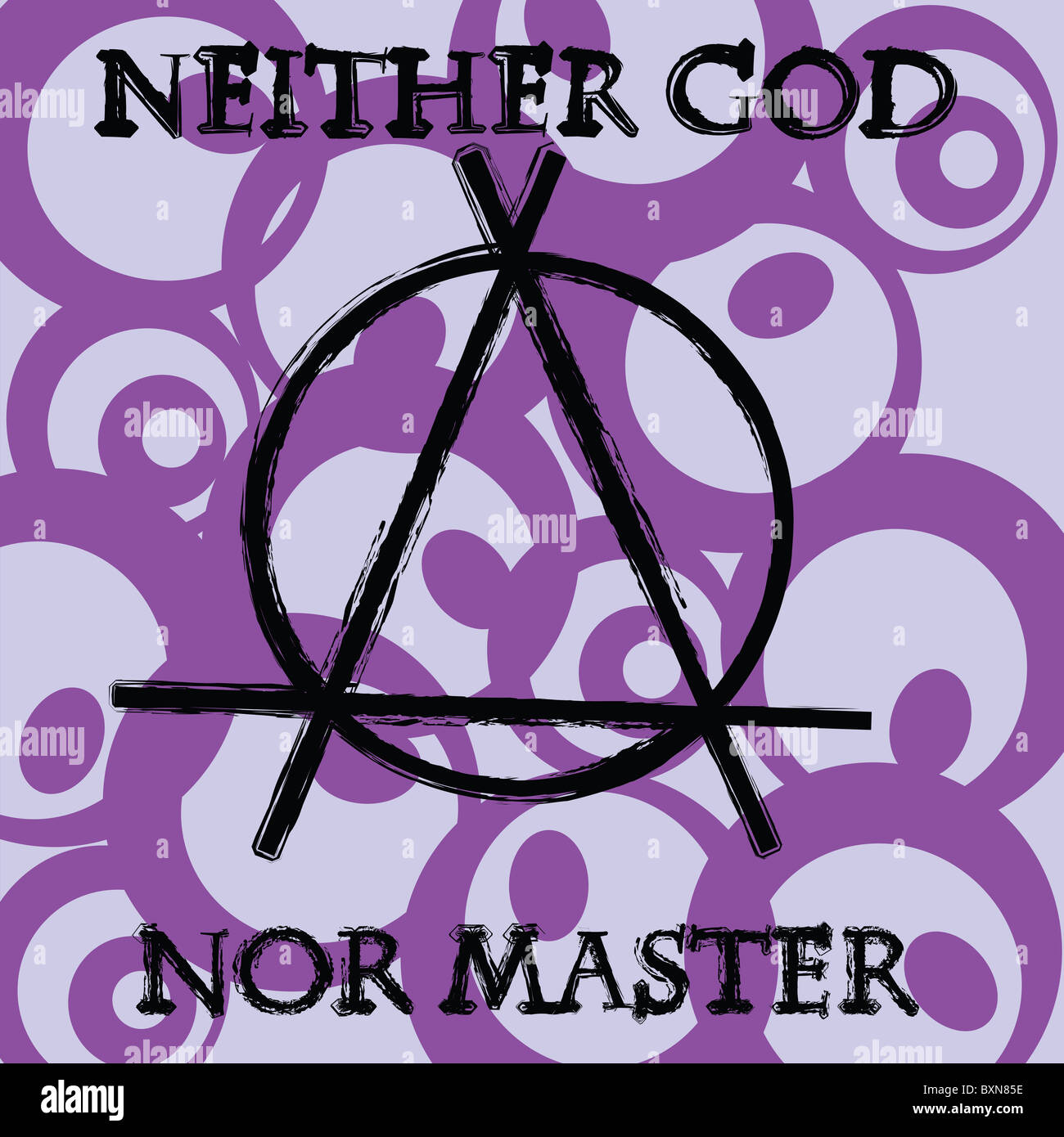 Anarchy symbol silhouette hi-res stock photography and images - Alamy