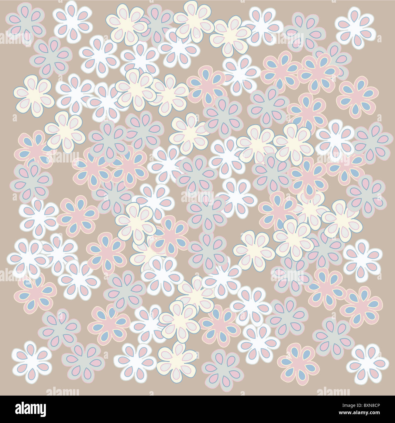 Tan foral background Stock Photo - Alamy