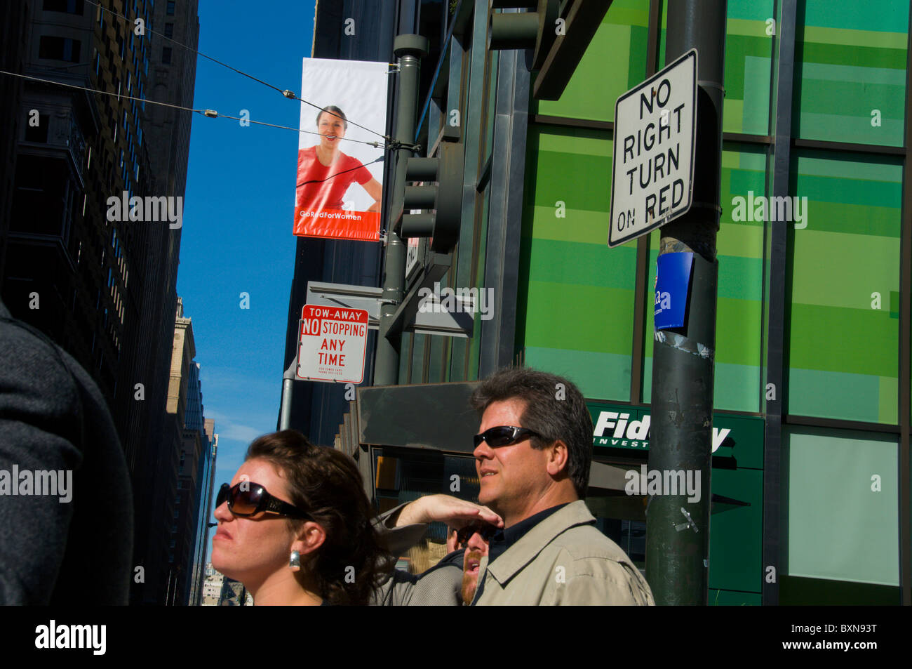 Woman watching man street hi-res stock photography and images - Alamy