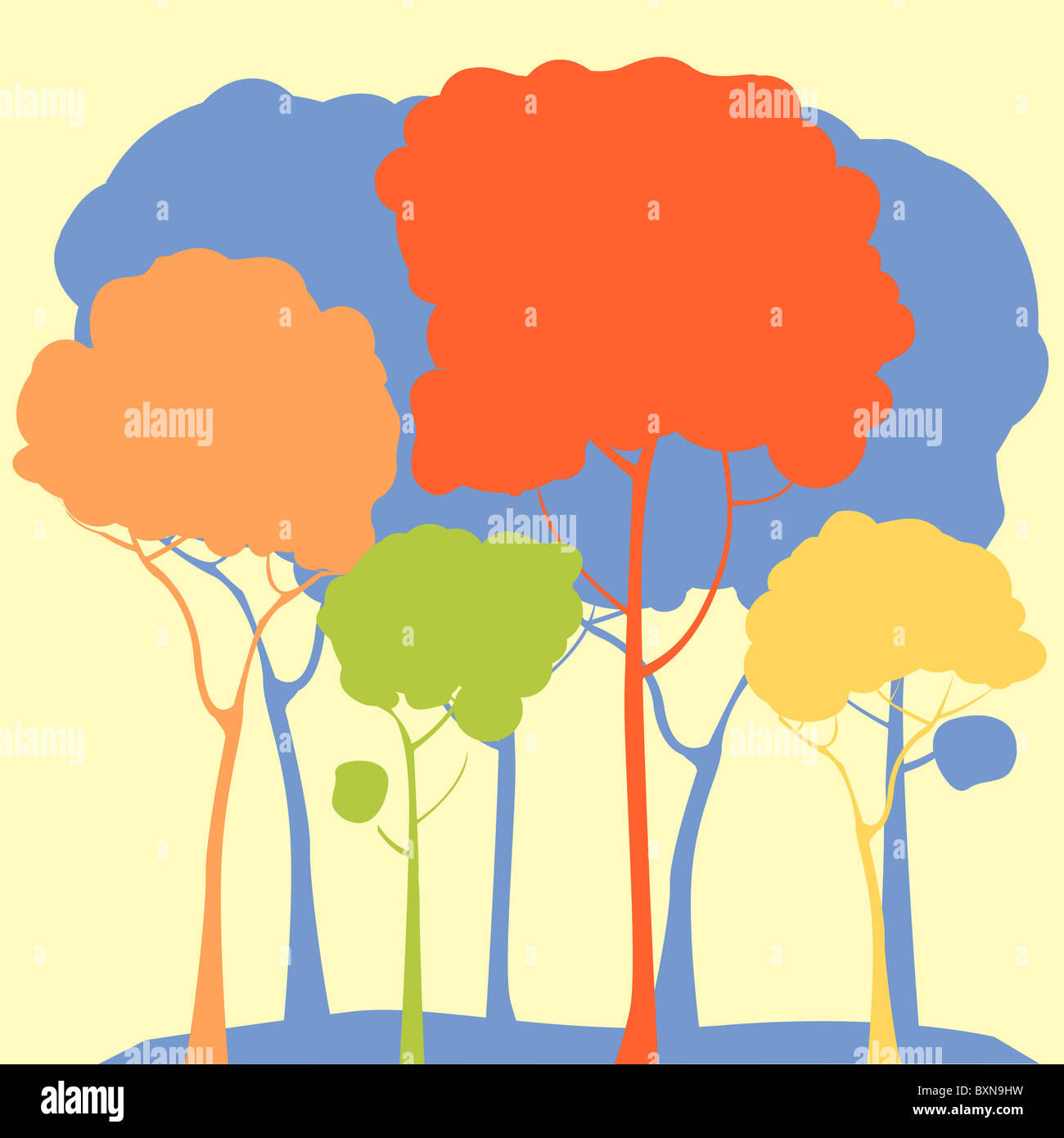 Pastel forest hi-res stock photography and images - Alamy