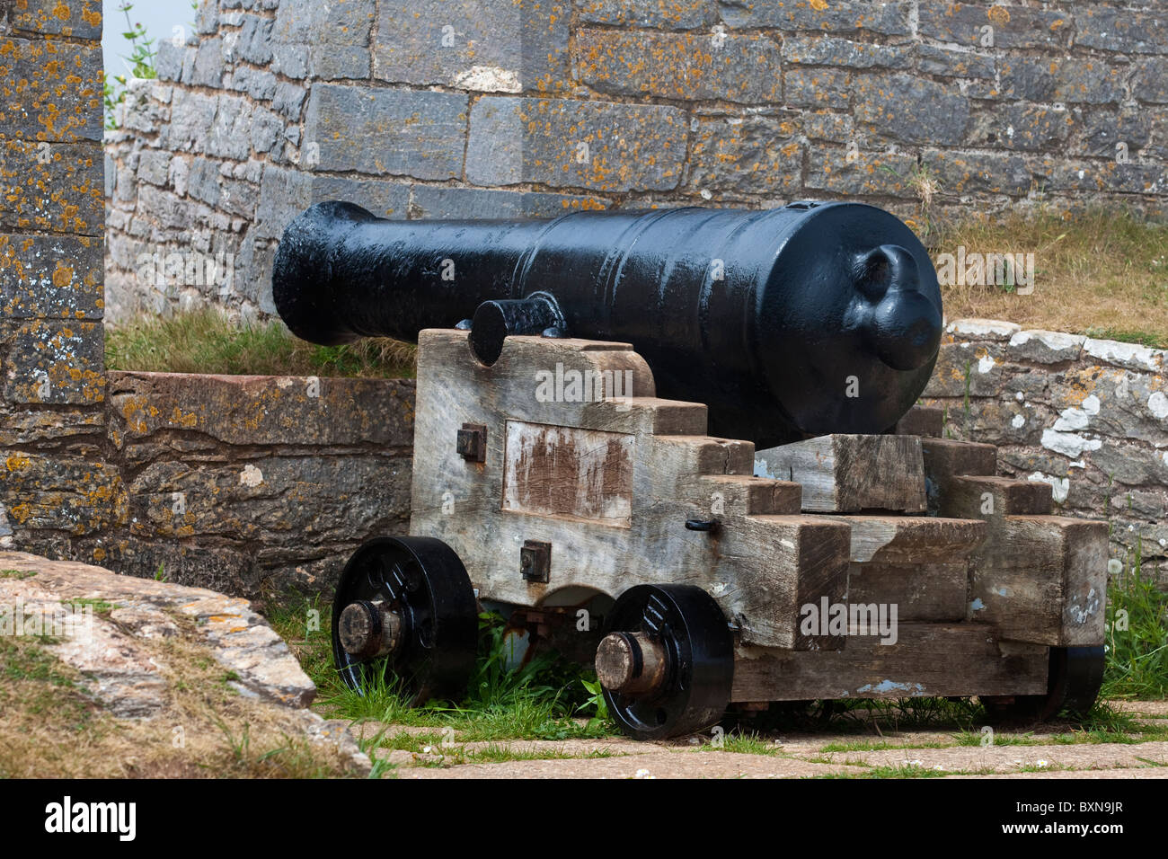 Cannon ,Napoleonic Fort Berry Head Brixham.Torbay, Devon.England Stock ...