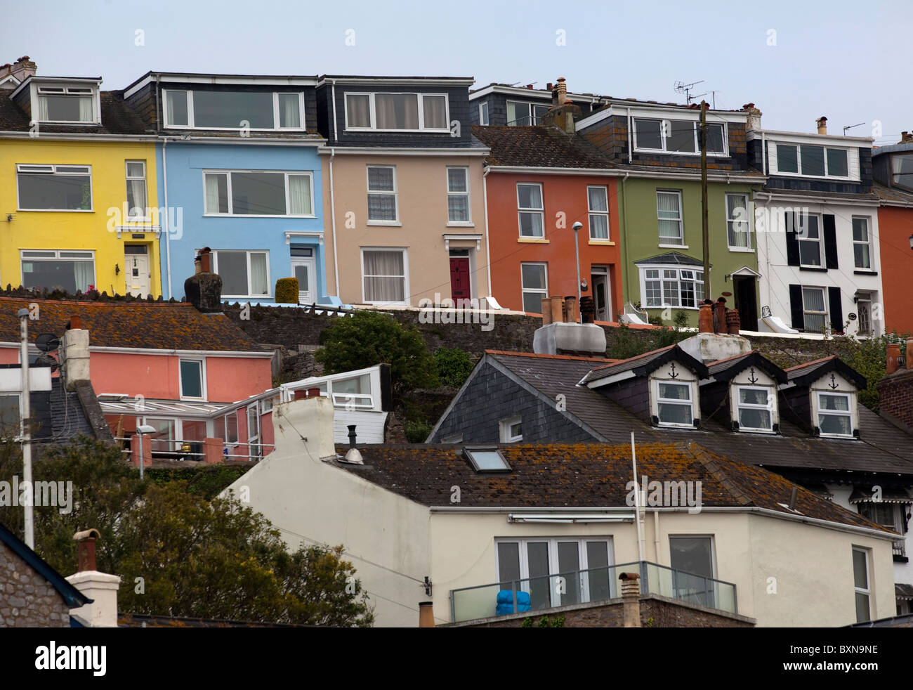 Colourful Sea Front Houses and Buildings around the Fishing Village ...