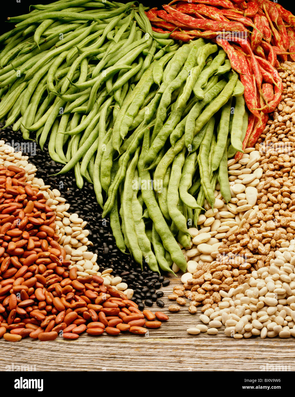 Variety of string beans hi-res stock photography and images - Alamy