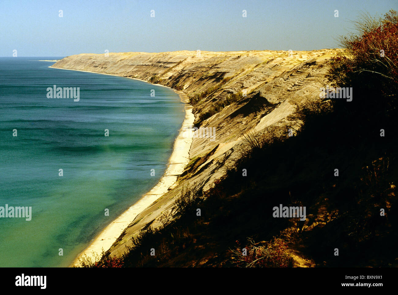 The Grand Sable Banks in the Pictured Rocks National Lakeshore on Lake ...