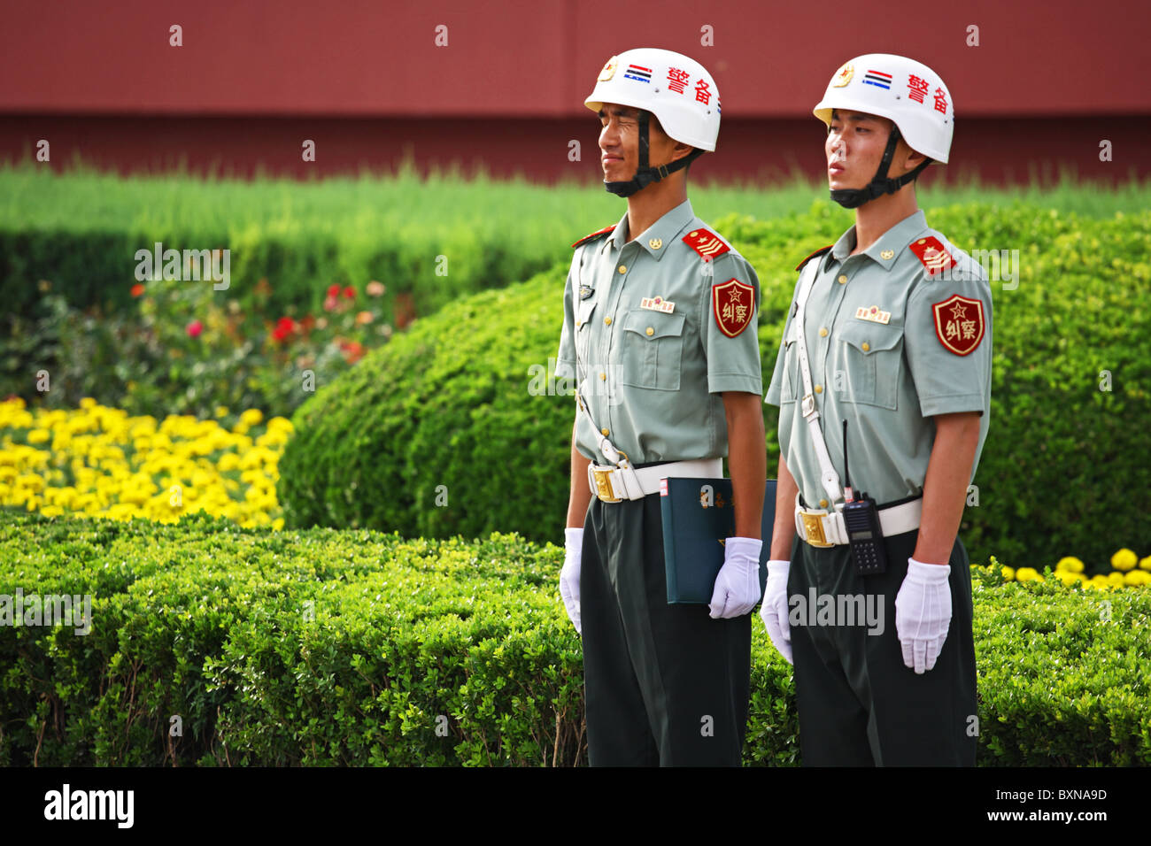 Chinese guards at Tiananmen Square, Beijing, China Stock Photo - Alamy