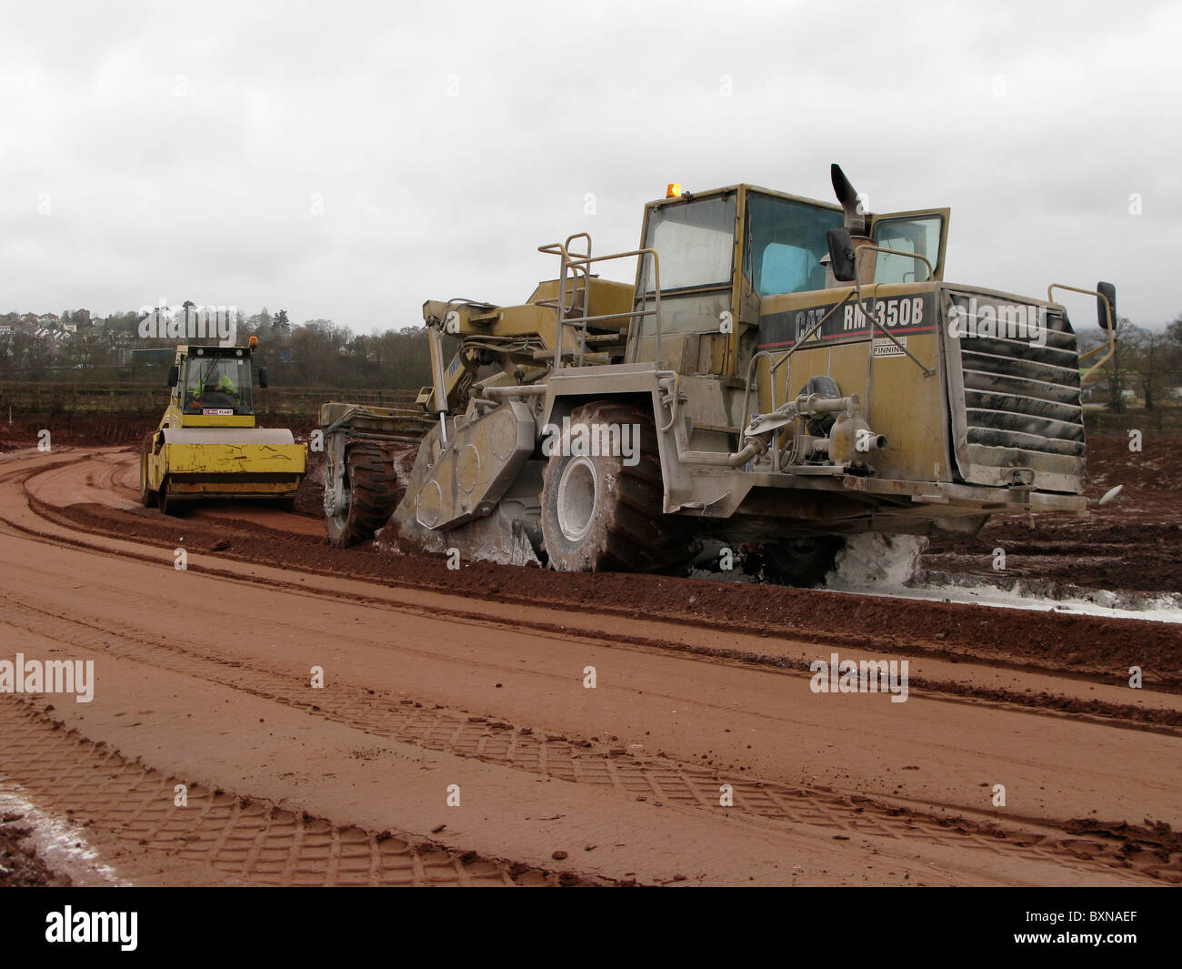 Specially adapted Caterpillar motor scraper CAT RM 350B for lime cement ...