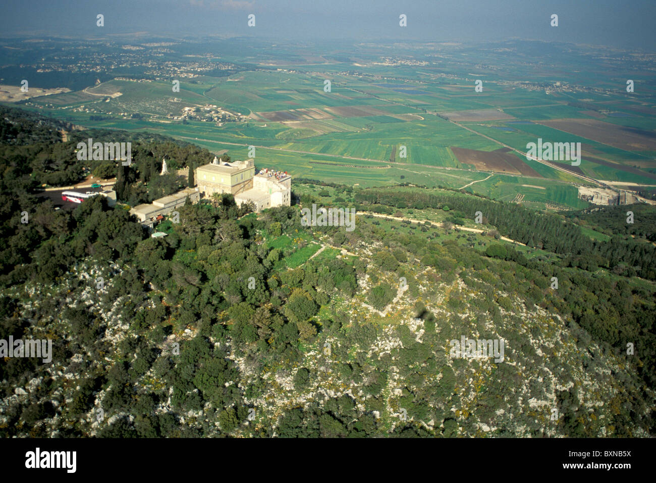 Israel, Mount Carmel, the Carmelite Sanctuary and Convent at the ...