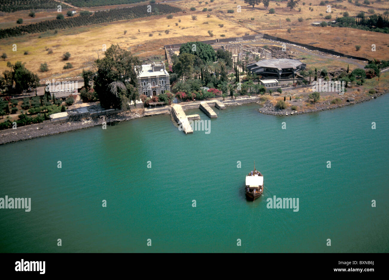 Israel, Sea of Galilee, the Church and the ancient Synagogue of ...