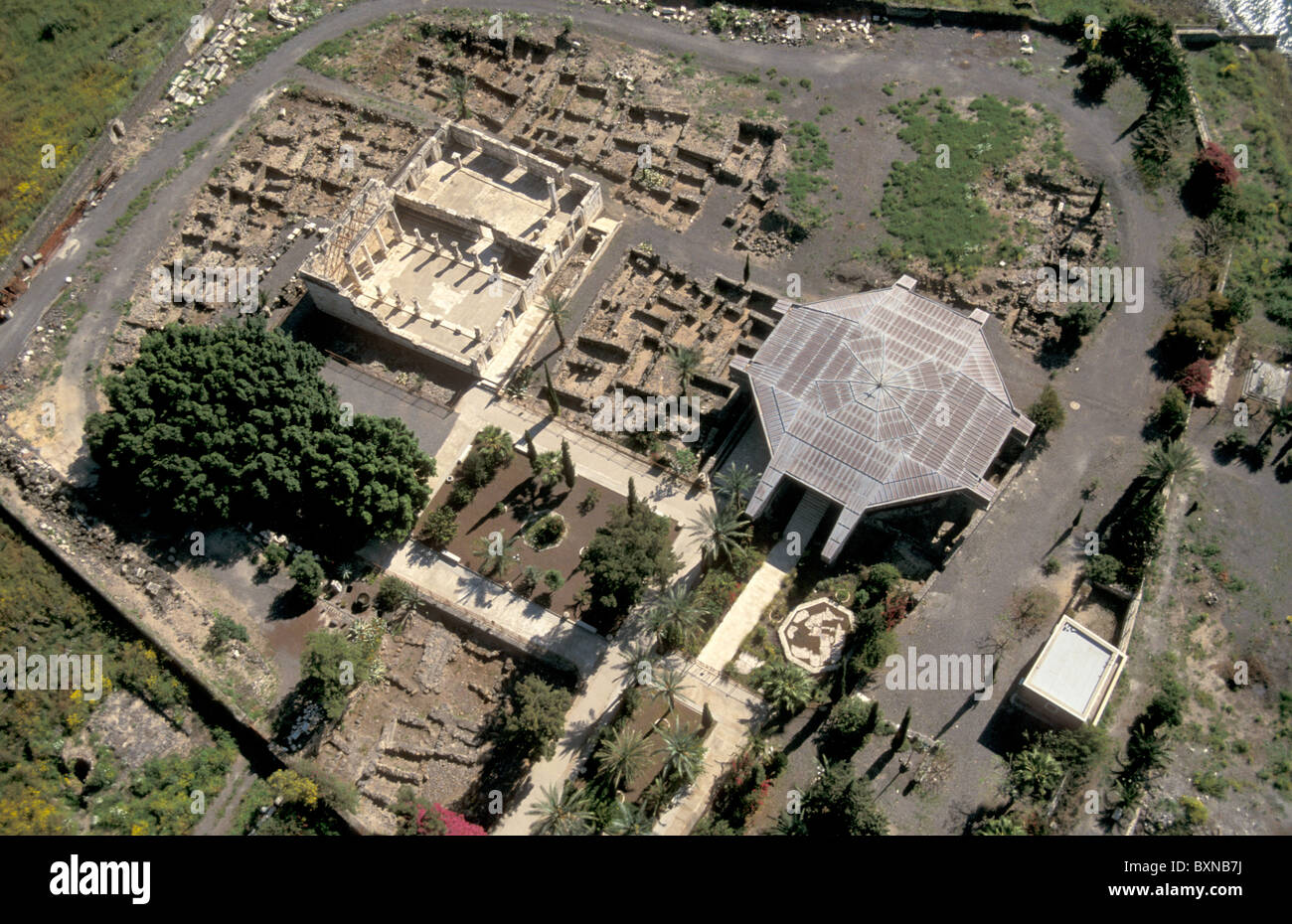 Israel, Sea of Galilee, the Church and the ancient Synagogue of ...