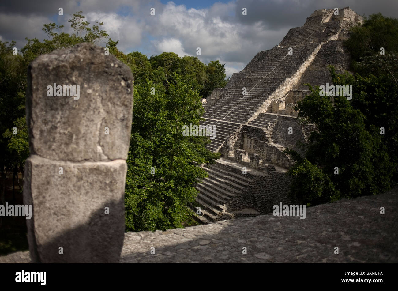 A building of the Mayan ruins of Becan in Campeche state on Mexico's ...