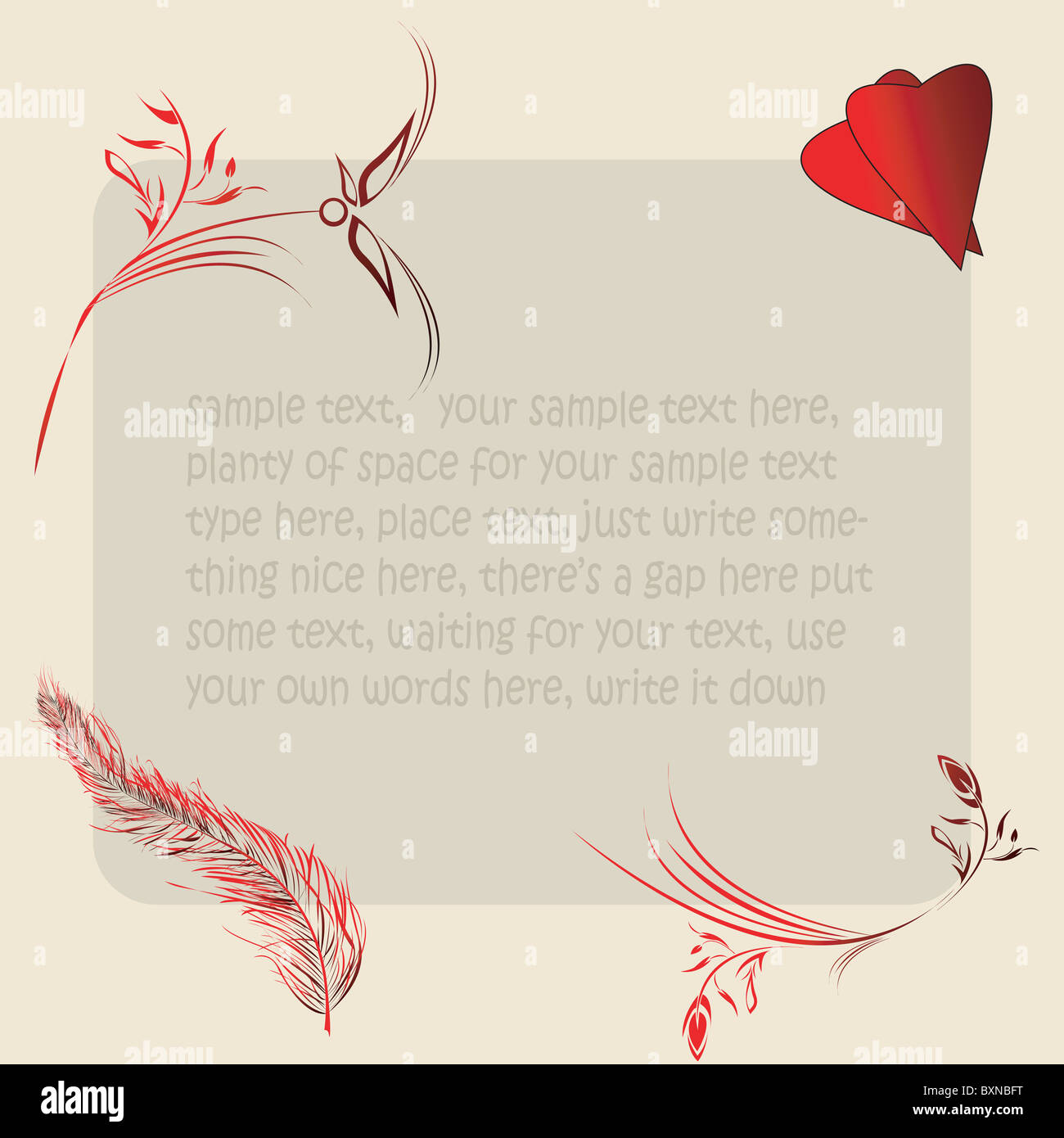 sample text card Stock Photo - Alamy