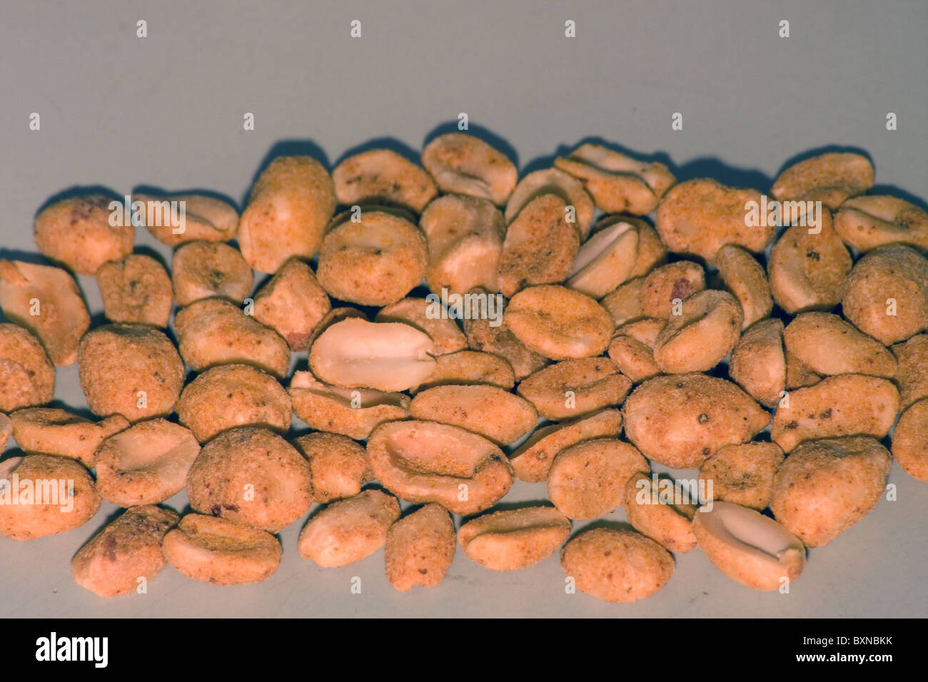 dry roasted peanuts food nutrition snack coated Stock Photo - Alamy